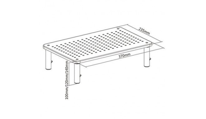 Adjustable monitor stand (rectangle) - Monitor stands and mounts ...
