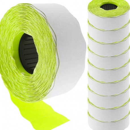 Sticker label for price gun 26x12mm yellow 1500 pcs in a roll - Tagging ...