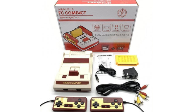 RoGer RS35 Compact Vintage FC Gamin console / 132 Retro 8-bit games ...
