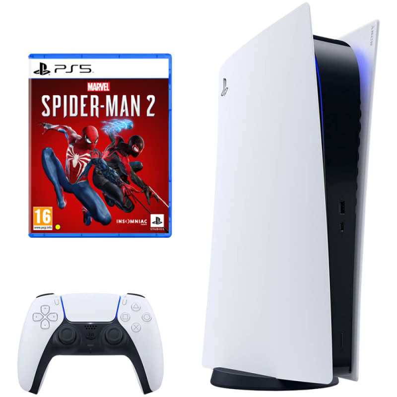 CFI-1216A Sony PS5 PlayStation 5 Blu-ray Edition Console, White ...