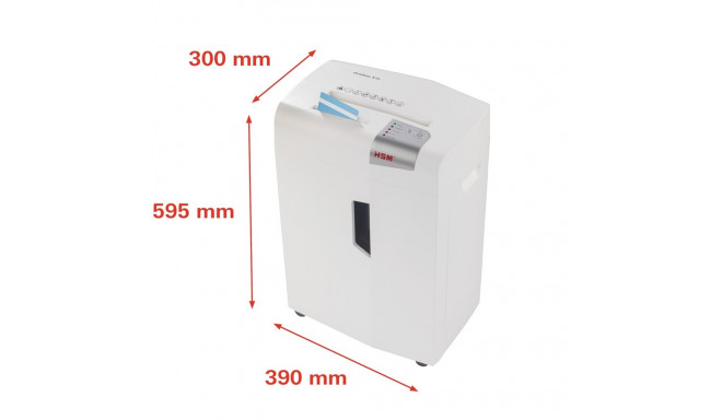 HSM shredstar X13 document shredder, 4 x 37 mm + separate CD-cutting ...