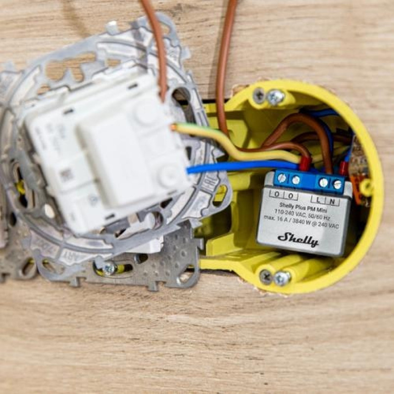 Shelly PLUS PM Mini electrical relay White - Home automation modules ...