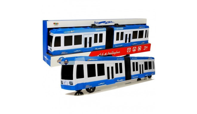 Articulated Bus with Friction Drive Blue - Mänguautod - Photopoint