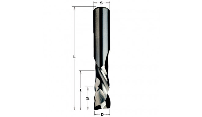 UP-DOWN CUT SC SPIRAL BIT D8X32X80 Z2+2 RH - Freesterad - Photopoint