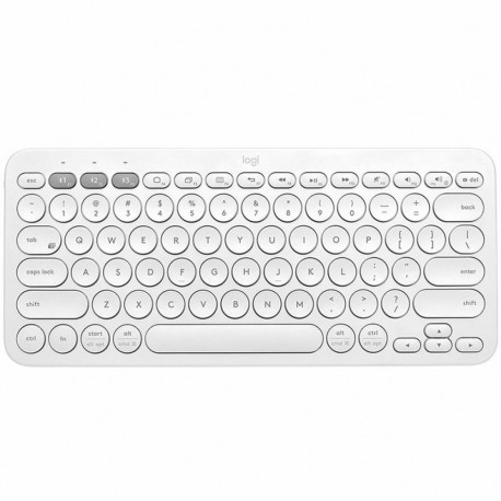 Bluetooth Klaviatuur Logitech K380 Valge Hispaaniakeelne Qwerty ...