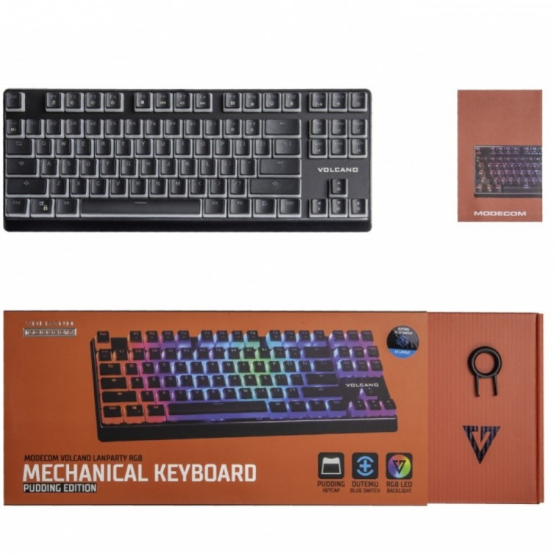 WIRED MECHANICAL RGB KEYBOARD VOLCANO - Klaviatuurid - Photopoint