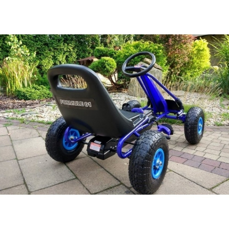 A-15 Go-Cart Blue Pumped Wheels - Go-karts - Photopoint