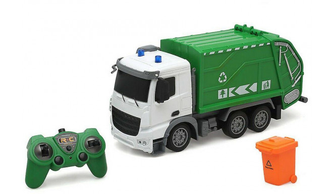 Remote control garbage truck 1:24, green - RC cars - Photopoint