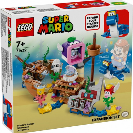 LEGO Super Mario 71432 Dorries Sunken Shipwreck Adventure Expansion Set ...