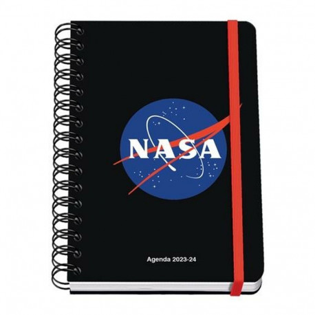 Diary DOHE Nasa Logo 2023-2024 Black A5 15 x 21 cm - Diaries and ...
