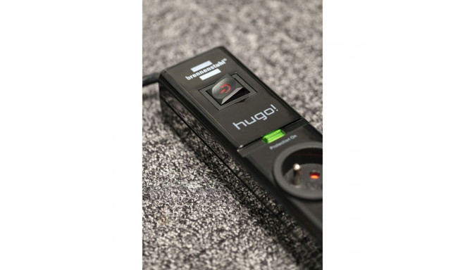 3-socket plugboard with power switch Brennenstuhl hugo! USB x 2 (2 m ...