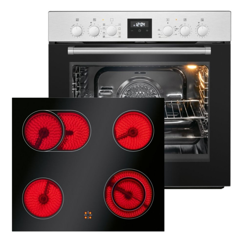 Built in set oven + ceramic hob Bomann EHBC7933IX - Bulit-in ovens ...