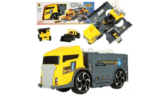Transporter veoauto TIR 2in1 parkimishaagis + 2 autot kollane - Play ...