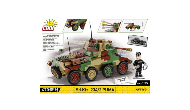 Bricks Sd.Kfz. 234/2 Puma - Mänguklotsid - Photopoint