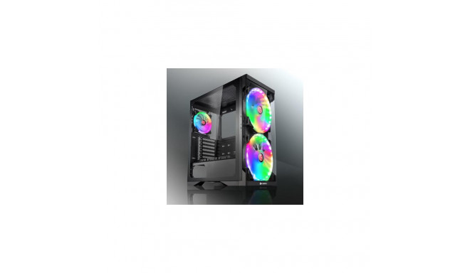 RAIJINTEK Silenos Pro Midi Tower Black, Transparent - Korpused - Photopoint
