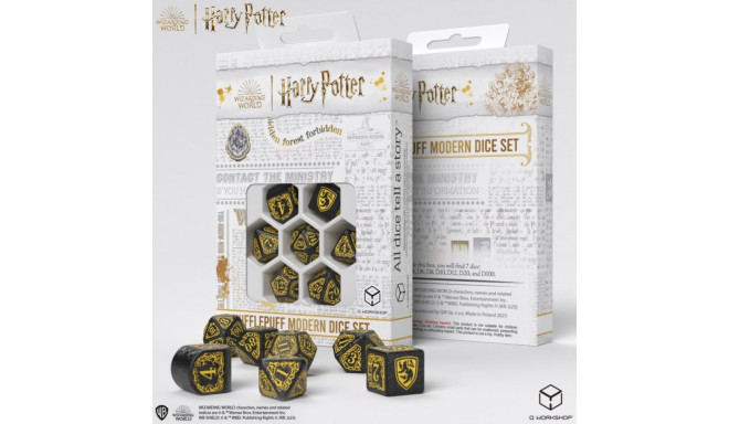 Harry Potter Hufflepuff Modern Dice Set (Black Sp.) - Muud tarvikud ...