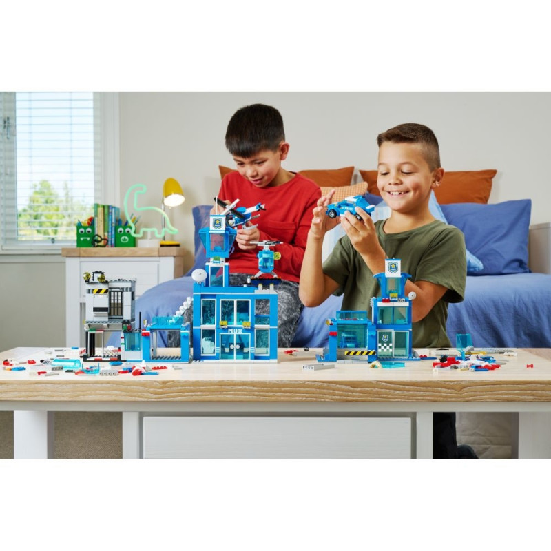 MAX CITY Bricks Police Station, 889pcs - Mänguklotsid - Photopoint