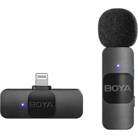 Boya wireless microphone BY-V1 Lightning (opened package) - Microphones ...