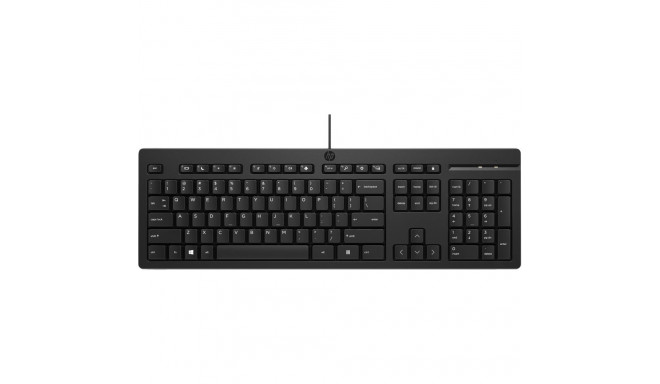 HP 125 G2 USB Wired Keyboard, Sanitizable, Copilot Key - Black - US ENG ...