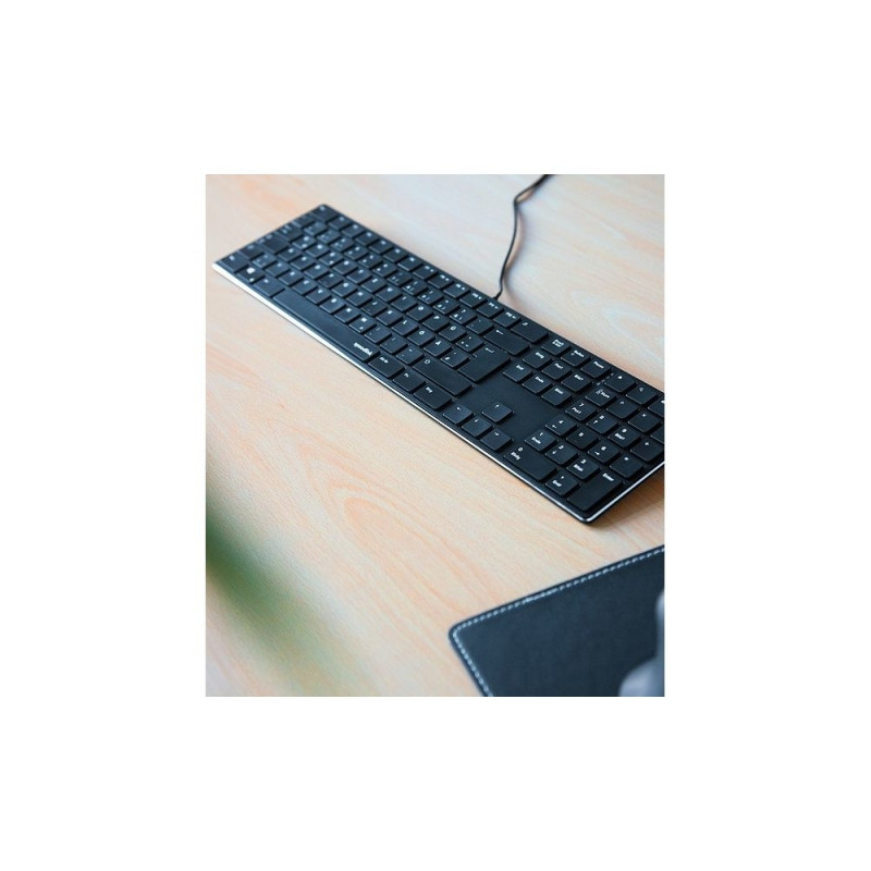 RIVA Slim Metal Scissor Keyboard, black - DE Layout - Klaviatuurid ...