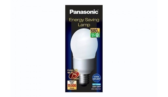 Panasonic energy saving bulb E27 13W 6700K Capsule (EFA13E672V ...
