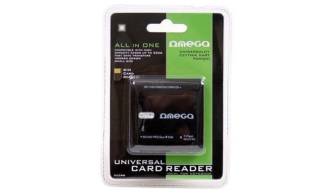 Omega card reader OUCRB, black (40555) - Memory card readers - Nordic ...