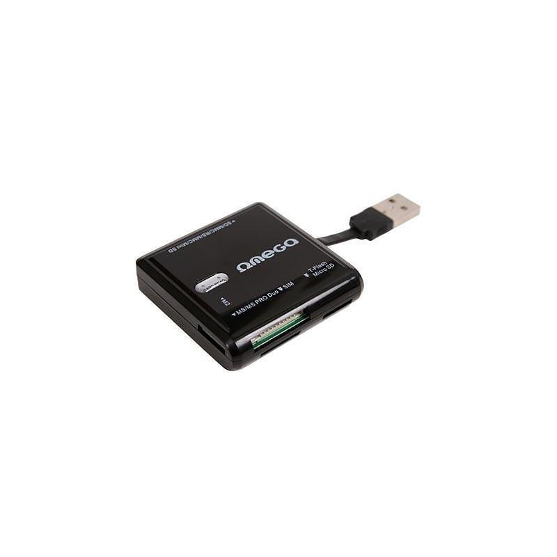 Omega card reader OUCRB, black (40555) - Memory card readers - Nordic ...