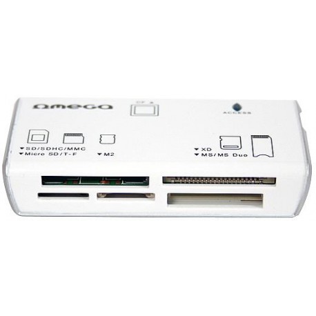 Omega card reader OUCSW, white (40559) - Memory card readers - Nordic ...