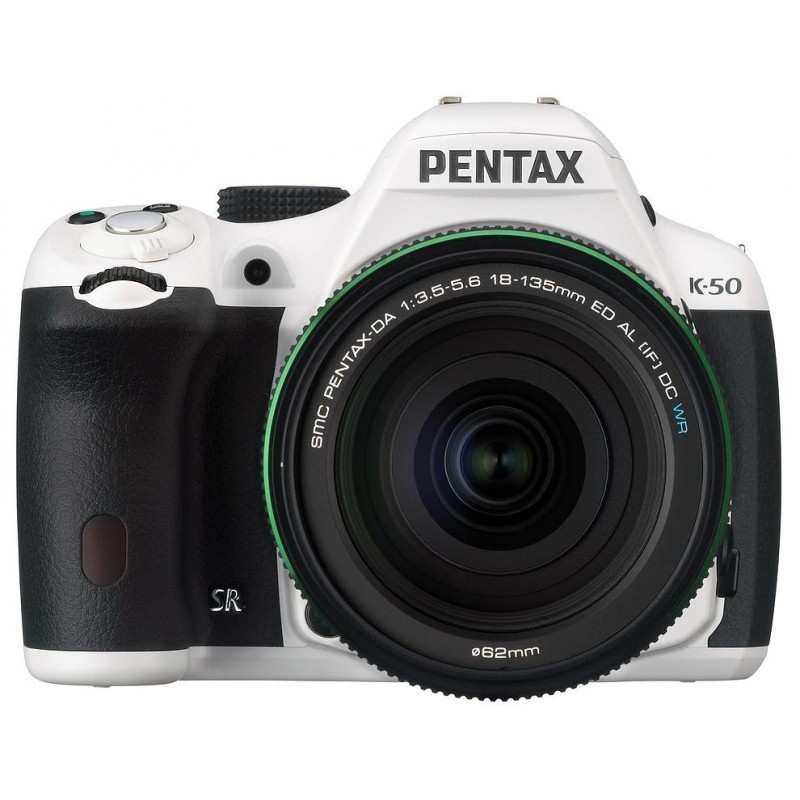 Pentax K-50 + 18-135mm WR Kit, white - DSLRs - Nordic Digital