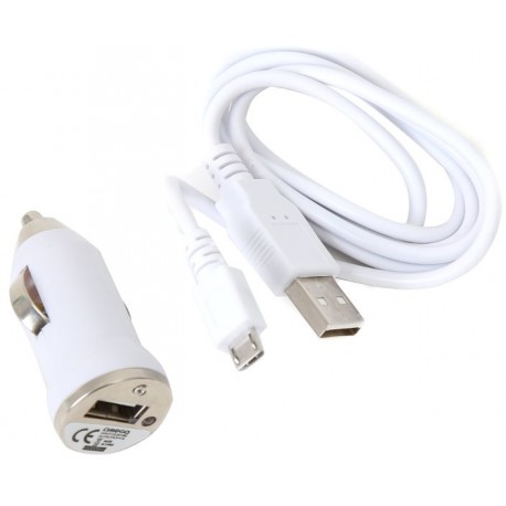 Omega car power adapter USB + cable, white (42548) - USB chargers ...