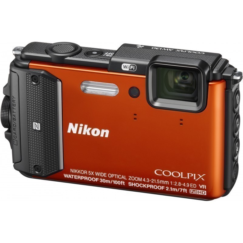 Nikon Coolpix AW130, oranž - Kompaktkaamerad - Photopoint